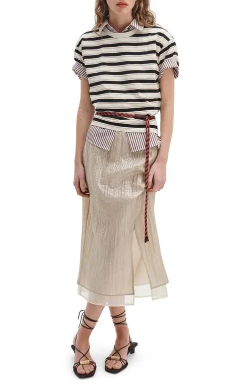 Rag & Bone Kelly Stripe Boxy T-shirt