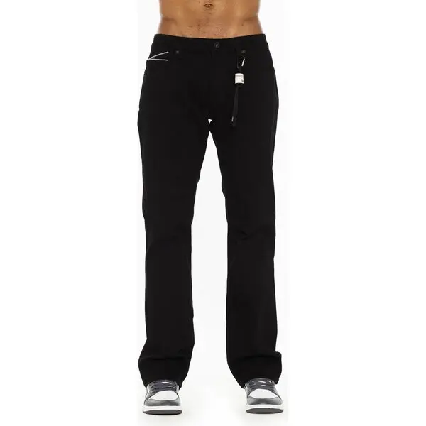 CULT OF INDIVIDUALITY Rebel Straight Leg Jeans - Solid Black