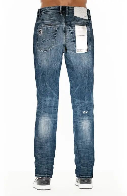 CULT OF INDIVIDUALITY Rebel Distressed Straight Leg Jeans