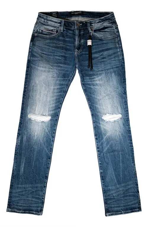 CULT OF INDIVIDUALITY Rebel Distressed Straight Leg Jeans