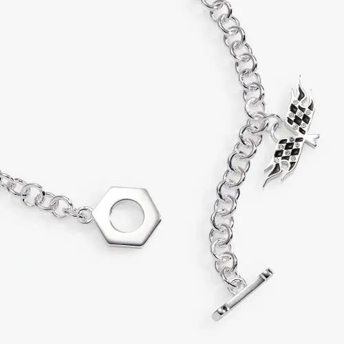 ALEX AND ANI Hot Wheels Racecar Toggle Charm Bracelet
