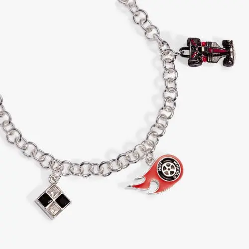 ALEX AND ANI Hot Wheels Racecar Toggle Charm Bracelet