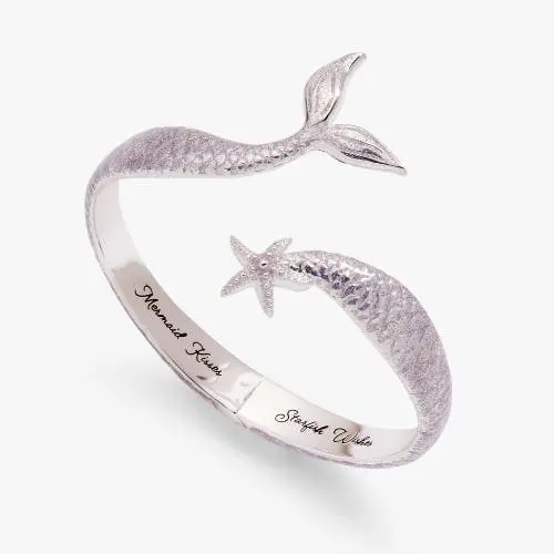 ALEX AND ANI Mermaid Kisses" Sterling Cuff Bracelet