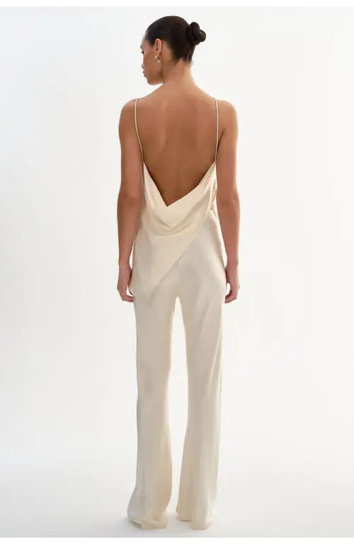 LAMARQUE Solange Asymmetric Satin Cami - Cream