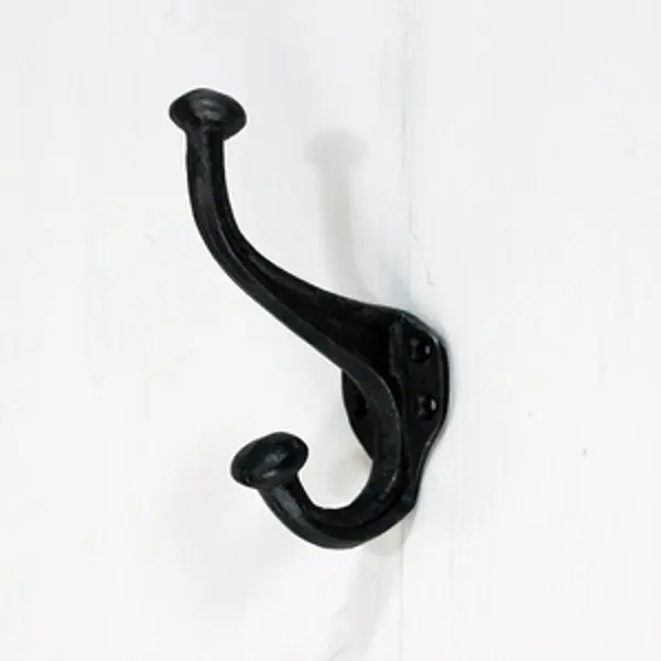 VIP HOME AND GARDEN Vip Metal 7.5 In. Classic Wall Hook - Black