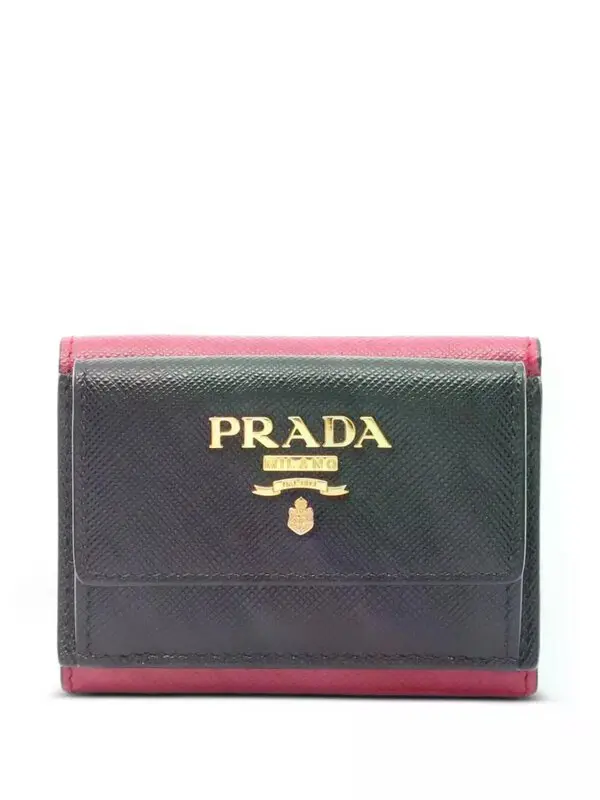Prada 2010s Saffiano Leather Trifold Wallet