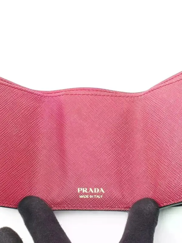Prada 2010s Saffiano Leather Trifold Wallet