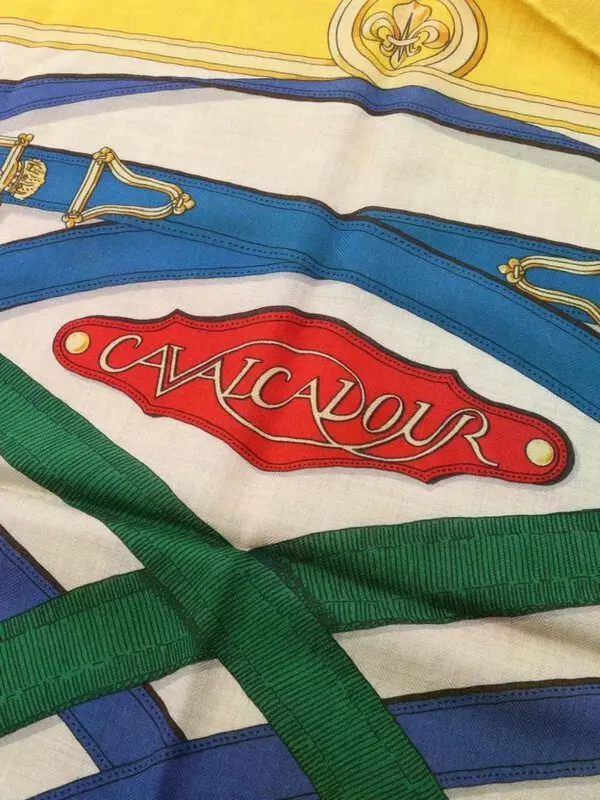 Hermès 2010s Cavalcadour Carréjean Shawl