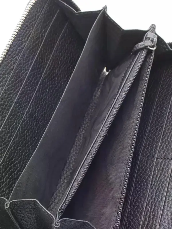 Gucci 2010s Jumbo Gg Round Zipper Long Wallet