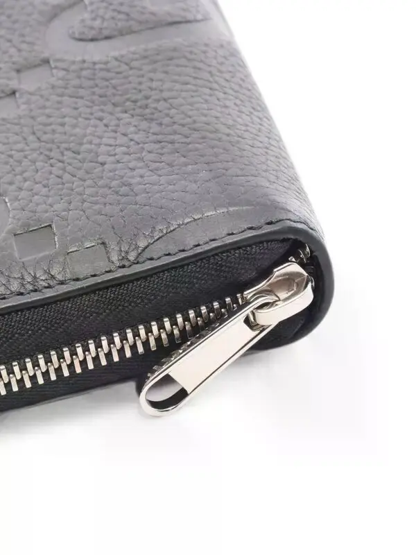 Gucci 2010s Jumbo Gg Round Zipper Long Wallet