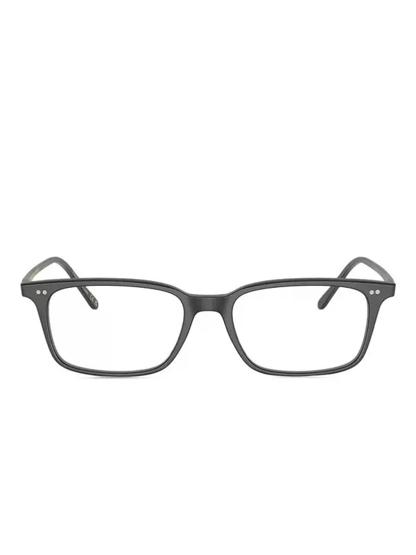 Oliver Spencer Neylan Rectangle-frame Glasses - Black