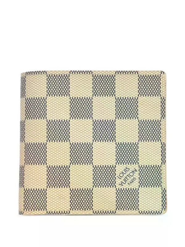 LOUIS VUITTON 2007 Damier Azur Portefeuille Marco Wallet