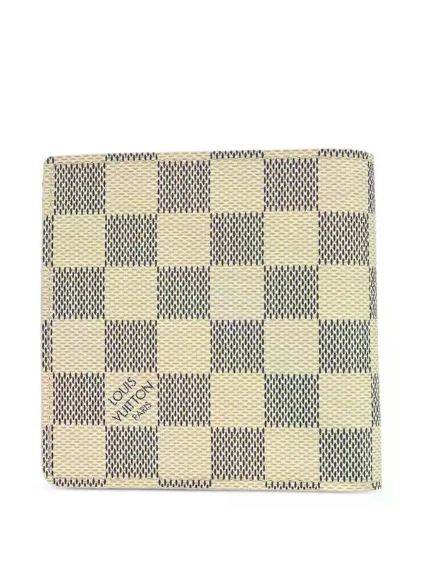 LOUIS VUITTON 2007 Damier Azur Portefeuille Marco Wallet