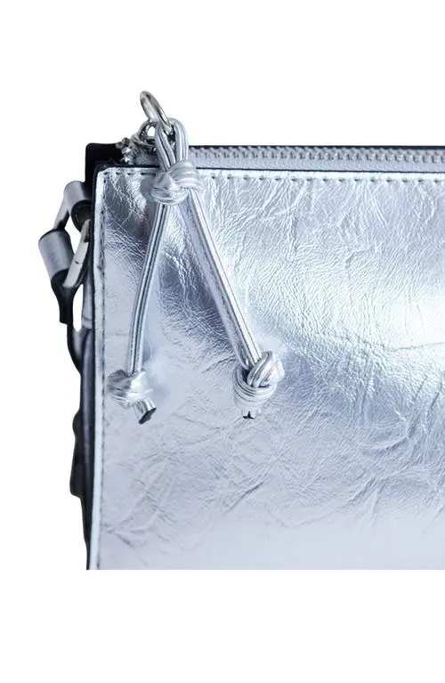 Topshop Simone Metallic Shoulder Bag
