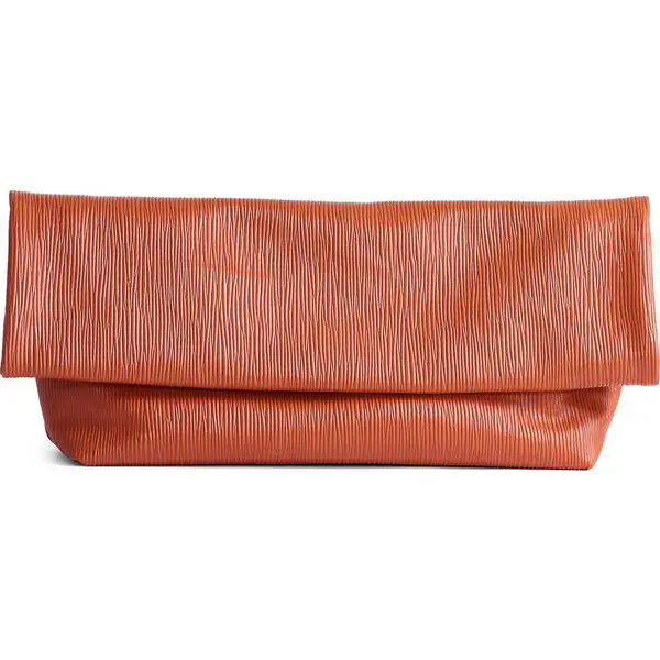 Topshop George Faux Leather Clutch