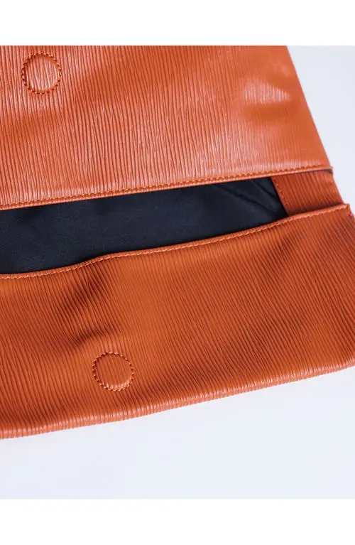 Topshop George Faux Leather Clutch