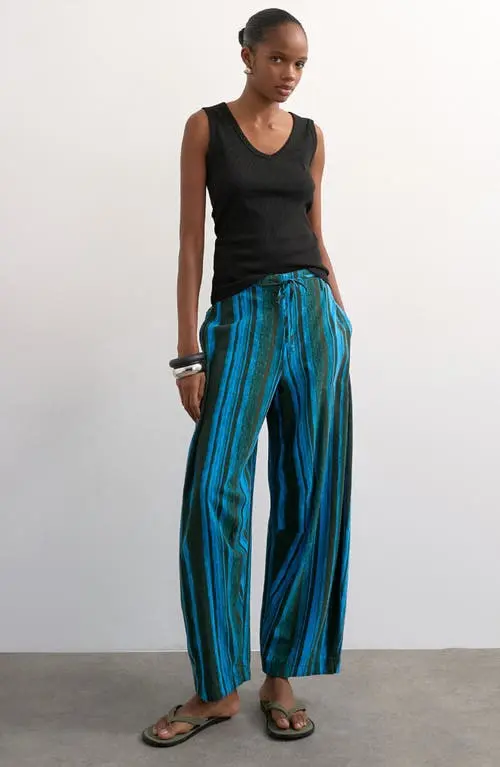 Topshop V-neck Stretch Cotton Rib Tank