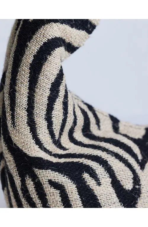 Topshop Zebra Print Canvas Shoulder Bag