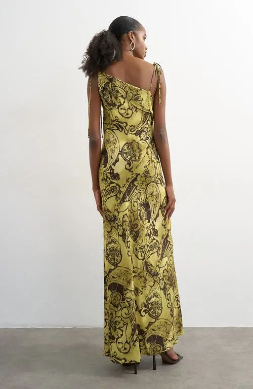 Topshop Paisley Satin Maxi Dress