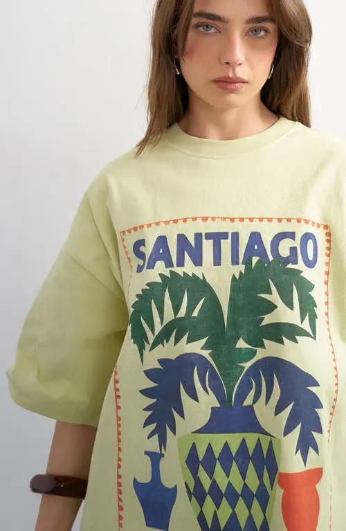 Topshop Santiago Oversize Graphic T-shirt