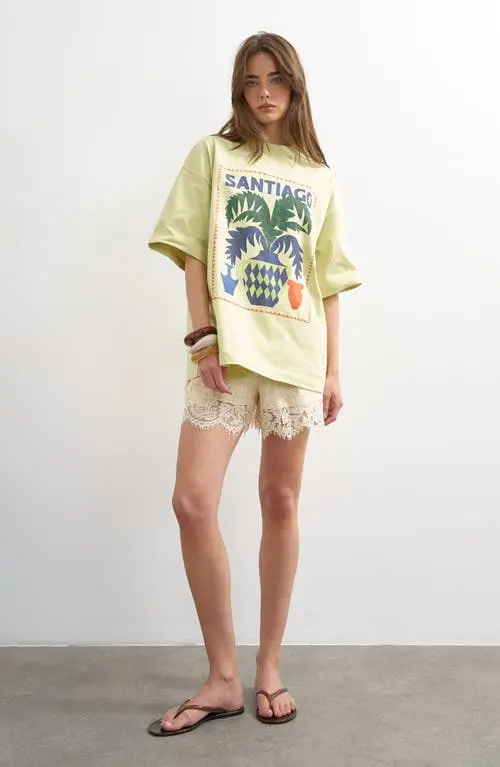 Topshop Santiago Oversize Graphic T-shirt