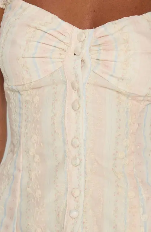 Princess Polly Trinitee Cap Sleeve Button-up Top
