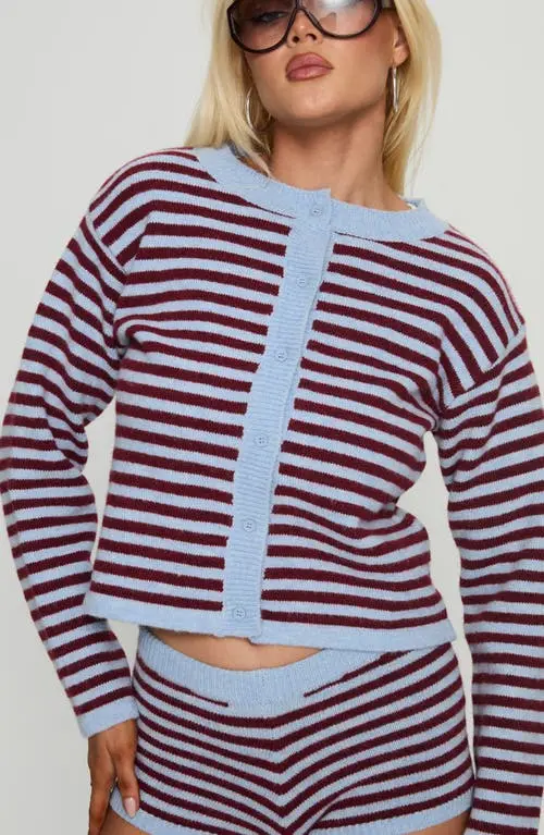 Princess Polly Kollens Striped Knit Cardigan