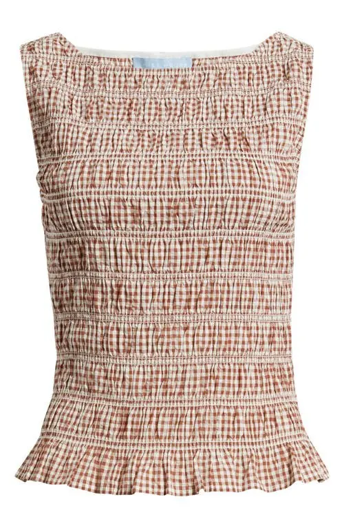 Hill House Home The Phoebe Cotton Gingham Nap Top