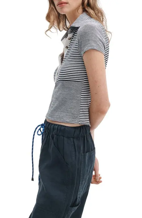 Rag & Bone The Knit Crop Polo