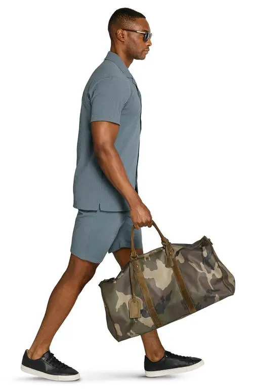 W.R.K Crinkle Short Sleeve Button-up Camp Shirt