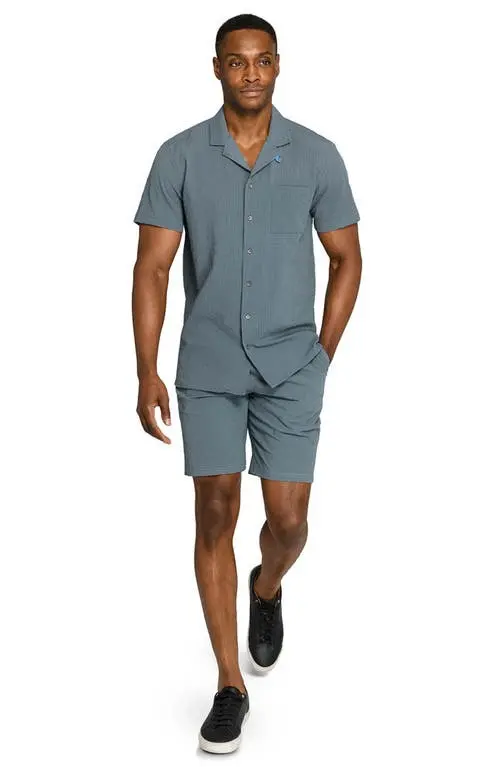 W.R.K Crinkle Short Sleeve Button-up Camp Shirt