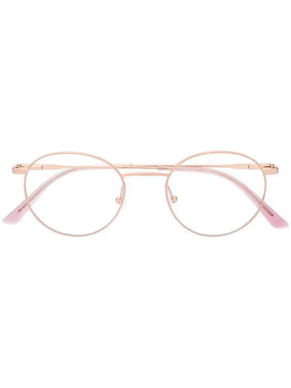 Calvin Klein Round-frame Logo Glasses