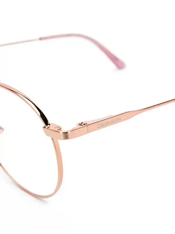 Calvin Klein Round-frame Logo Glasses