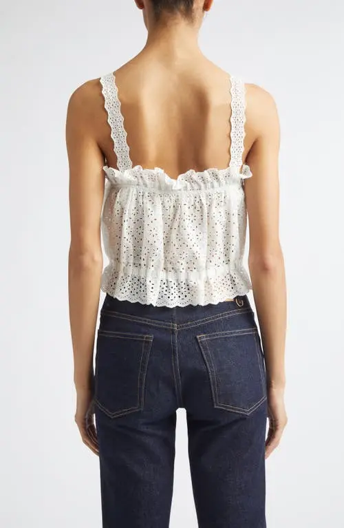 Ulla Johnson Isola Cotton Eyelet Top