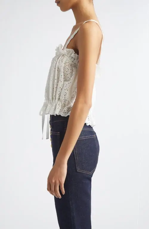 Ulla Johnson Isola Cotton Eyelet Top