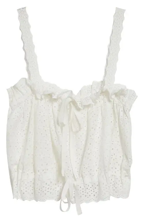 Ulla Johnson Isola Cotton Eyelet Top