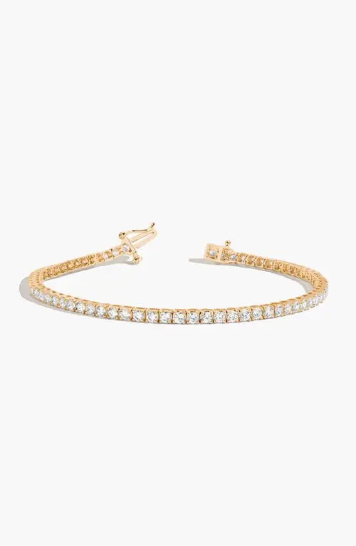 AURATE Classic Lab Grown Diamond Tennis Bracelet 3ct - Yellow
