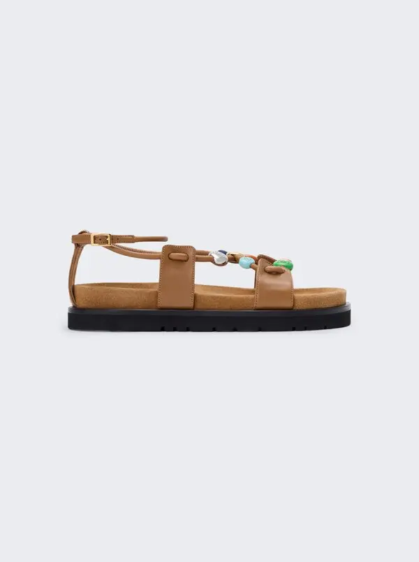Loewe Fussbett Sandal - Camel
