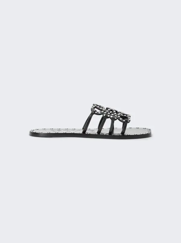 Loewe Studded Slide Sandals - Black