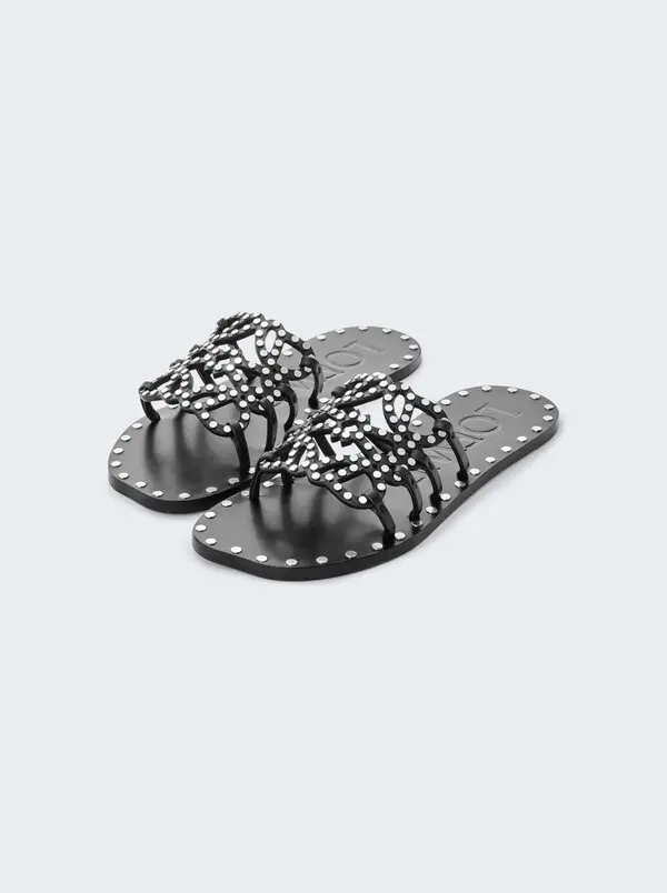Loewe Studded Slide Sandals