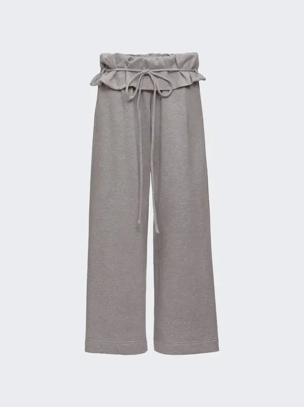 Magda Butrym Low Rise Ruffled Waistband Sweatpants