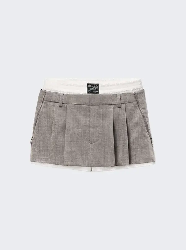 Alexander Wang Tailored Pleated Skort With Zipper Details