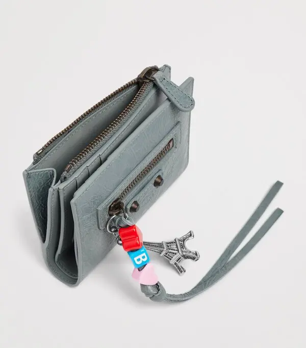 Balenciaga Crinkled Lambskin Le City Bifold Wallet