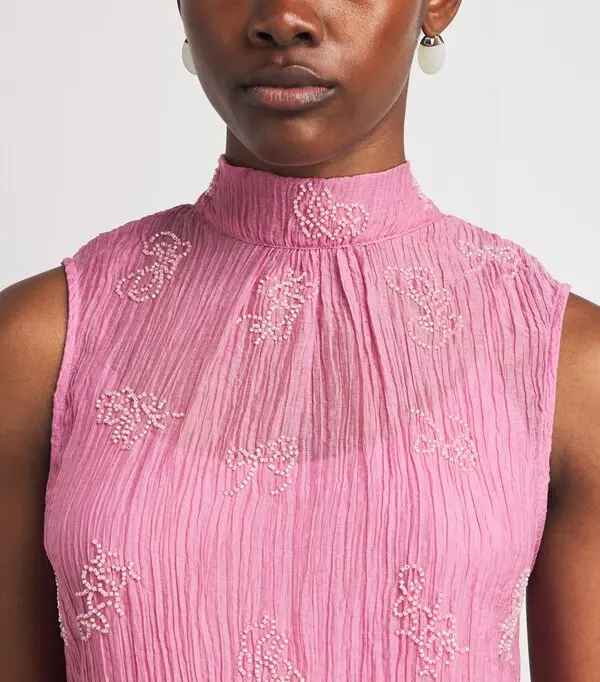 Staud Beaded Albee Mini Dress