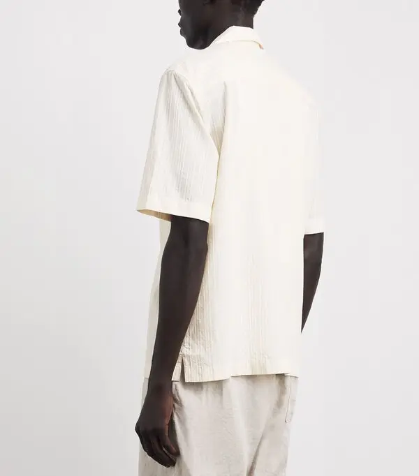 Sunspel Cotton Textured Stripe Shirt