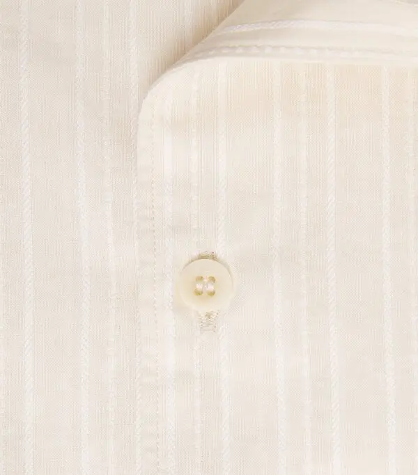 Sunspel Cotton Textured Stripe Shirt