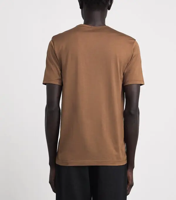Sunspel Supima Cotton Classic T-shirt - Brown