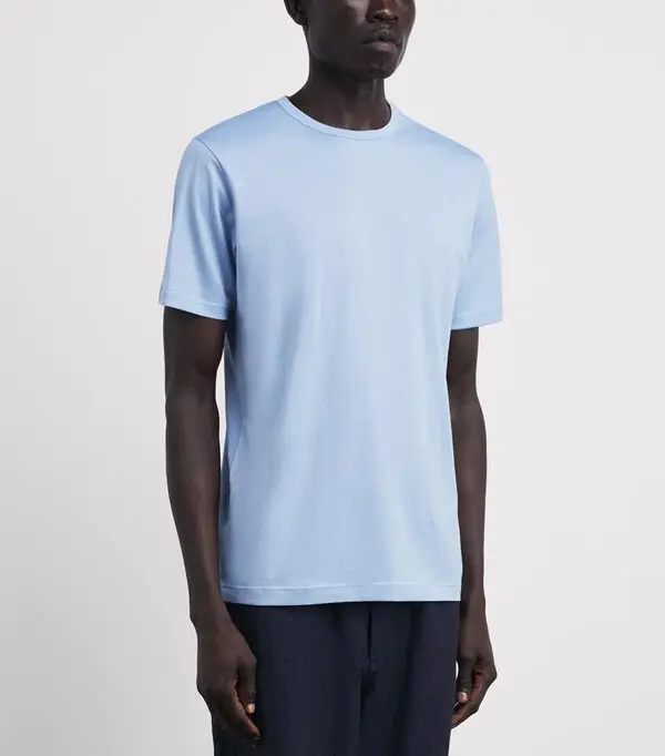 Sunspel Supima Cotton Classic T-shirt - Blue