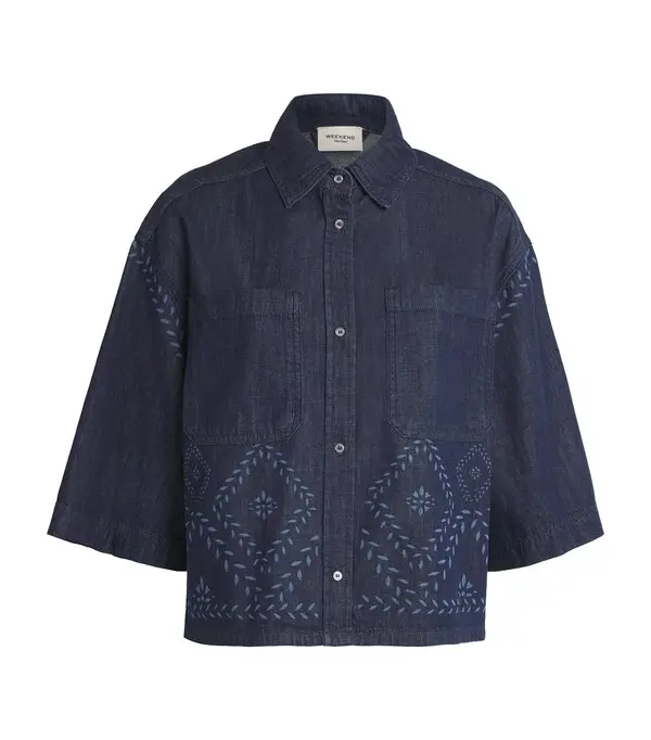 Max Mara Alare Denim Shirt - Navy