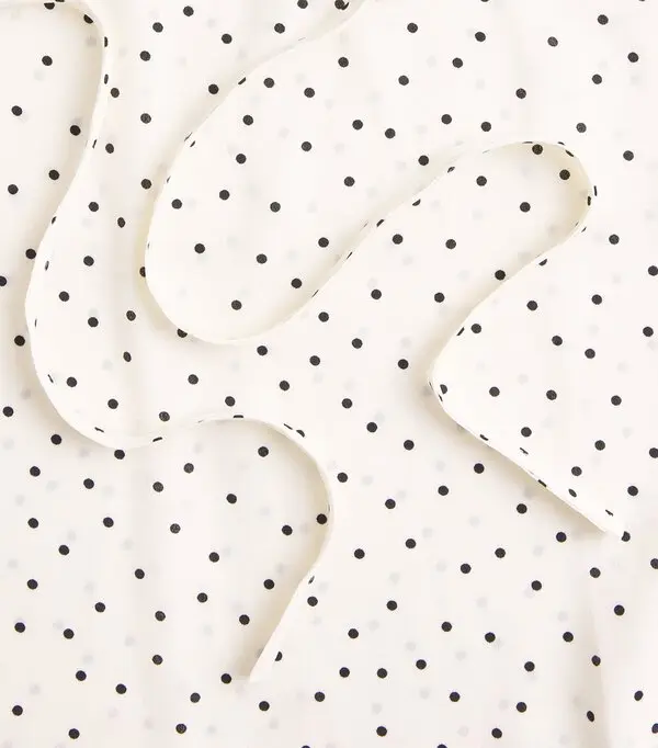 Theory Silk-blend Polka-dot Tank Top